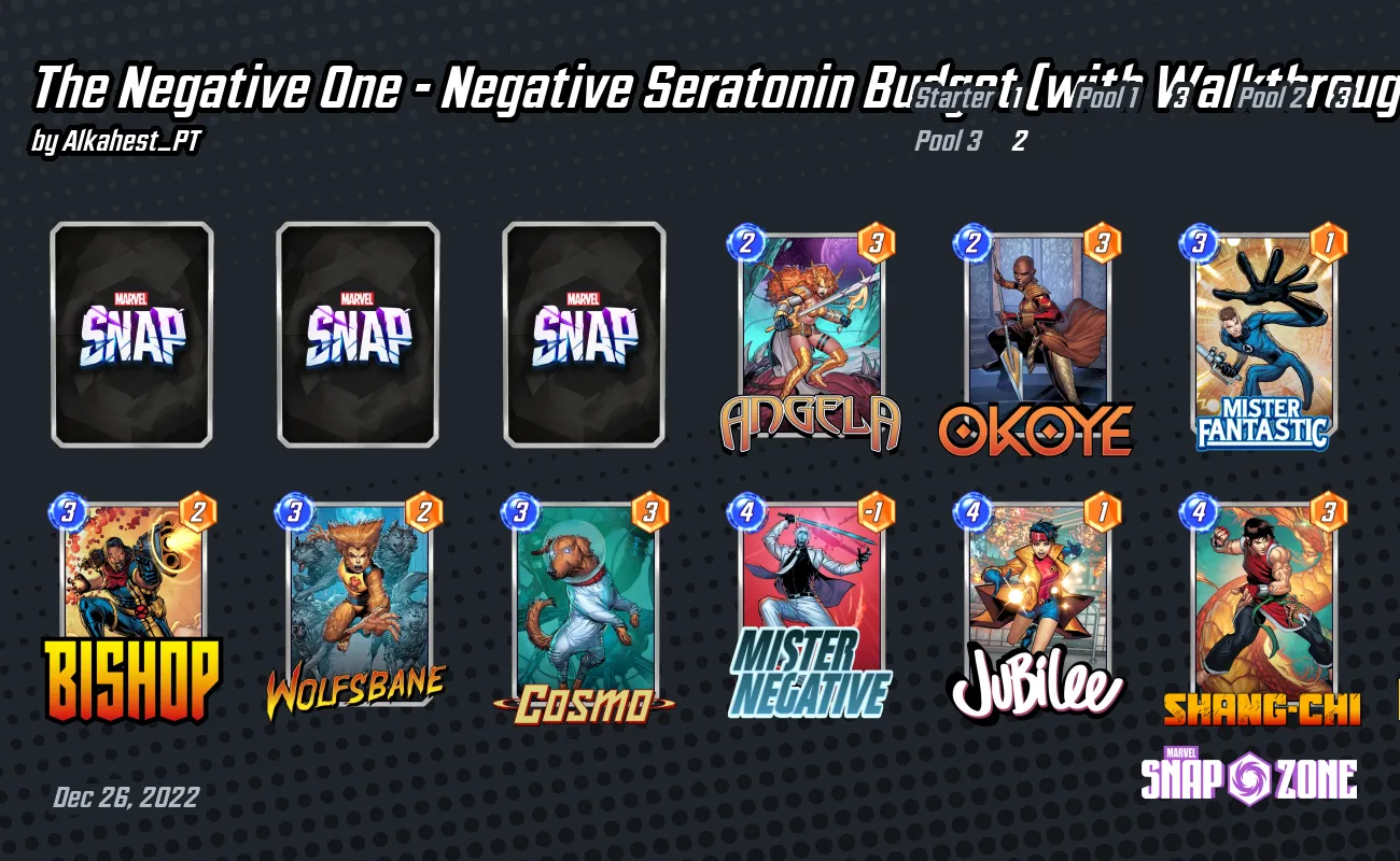 The Negative One - Negative Seratonin Budget (with Walkthrough) - Decks ...