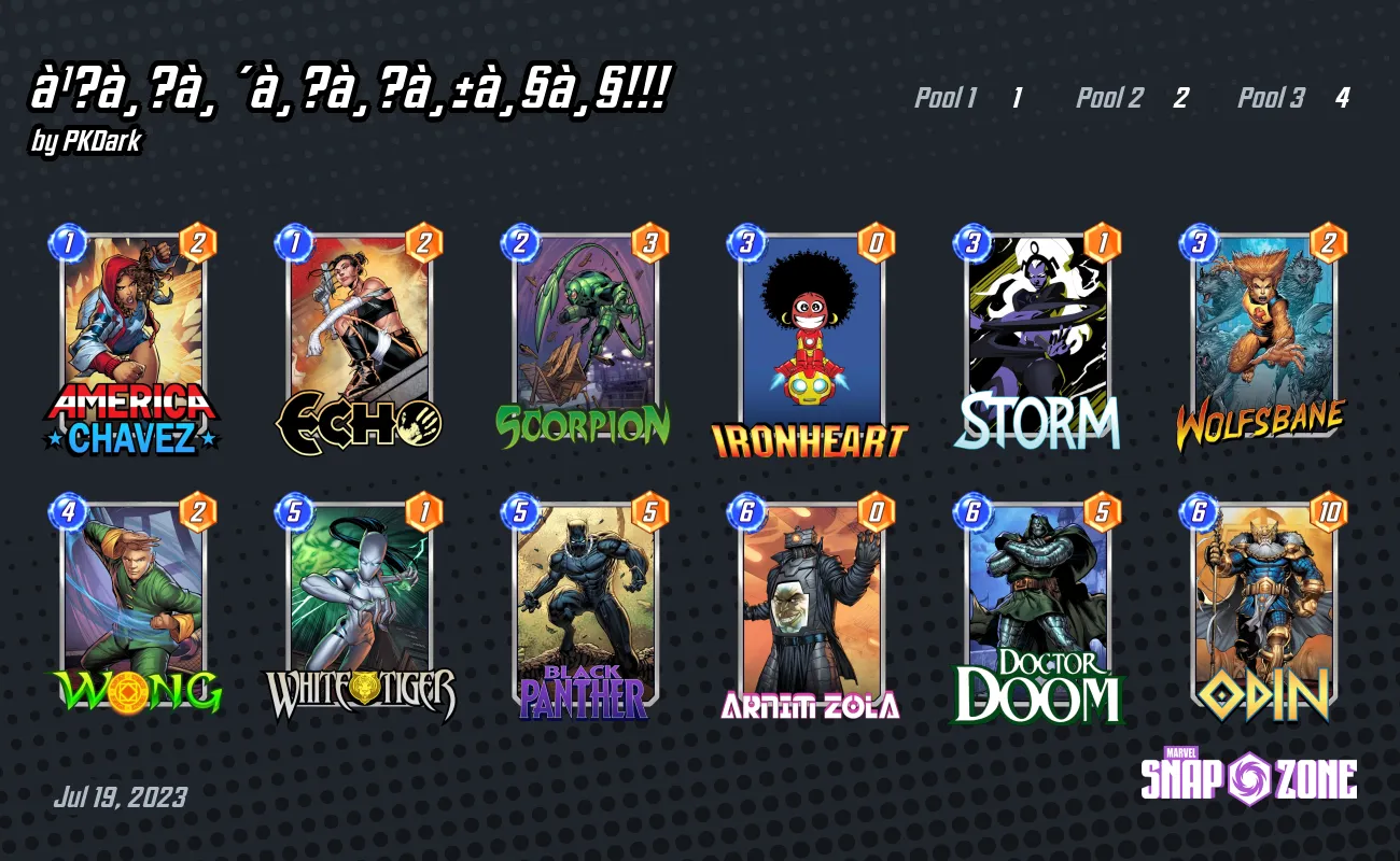 à¹?à¸?à¸´à¸?à¸?à¸±à¸§à¸§!!! - Decks - Marvel Snap Zone