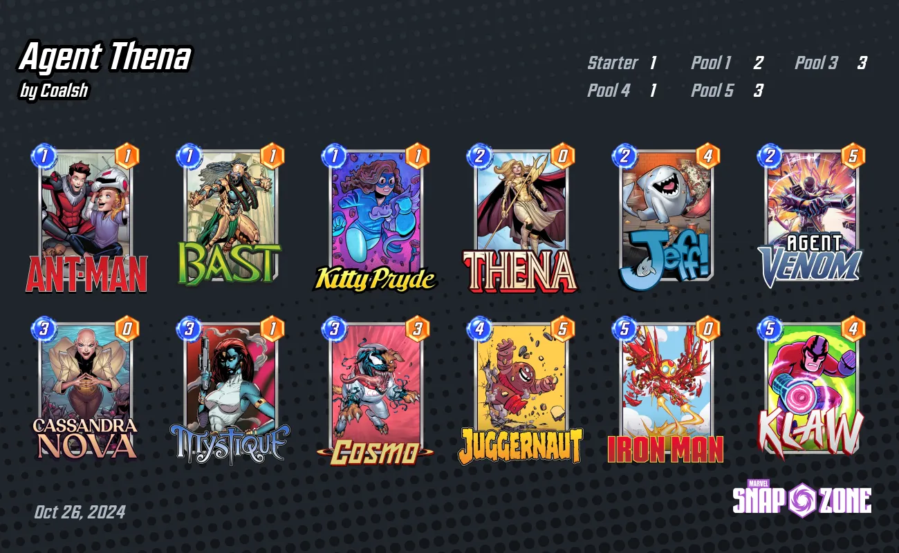Agent Thena - Decks - Marvel Snap Zone