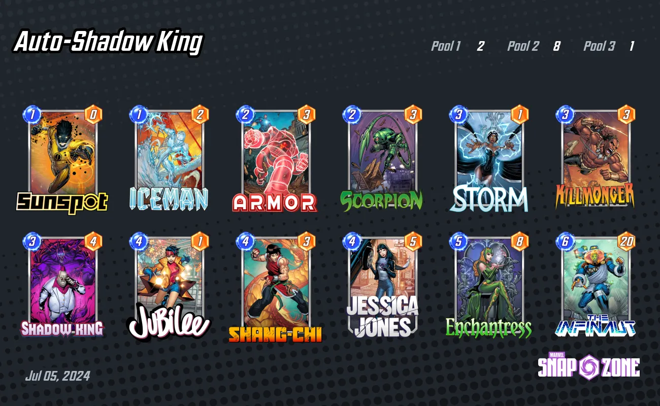 Auto-Shadow King - Decks - Marvel Snap Zone
