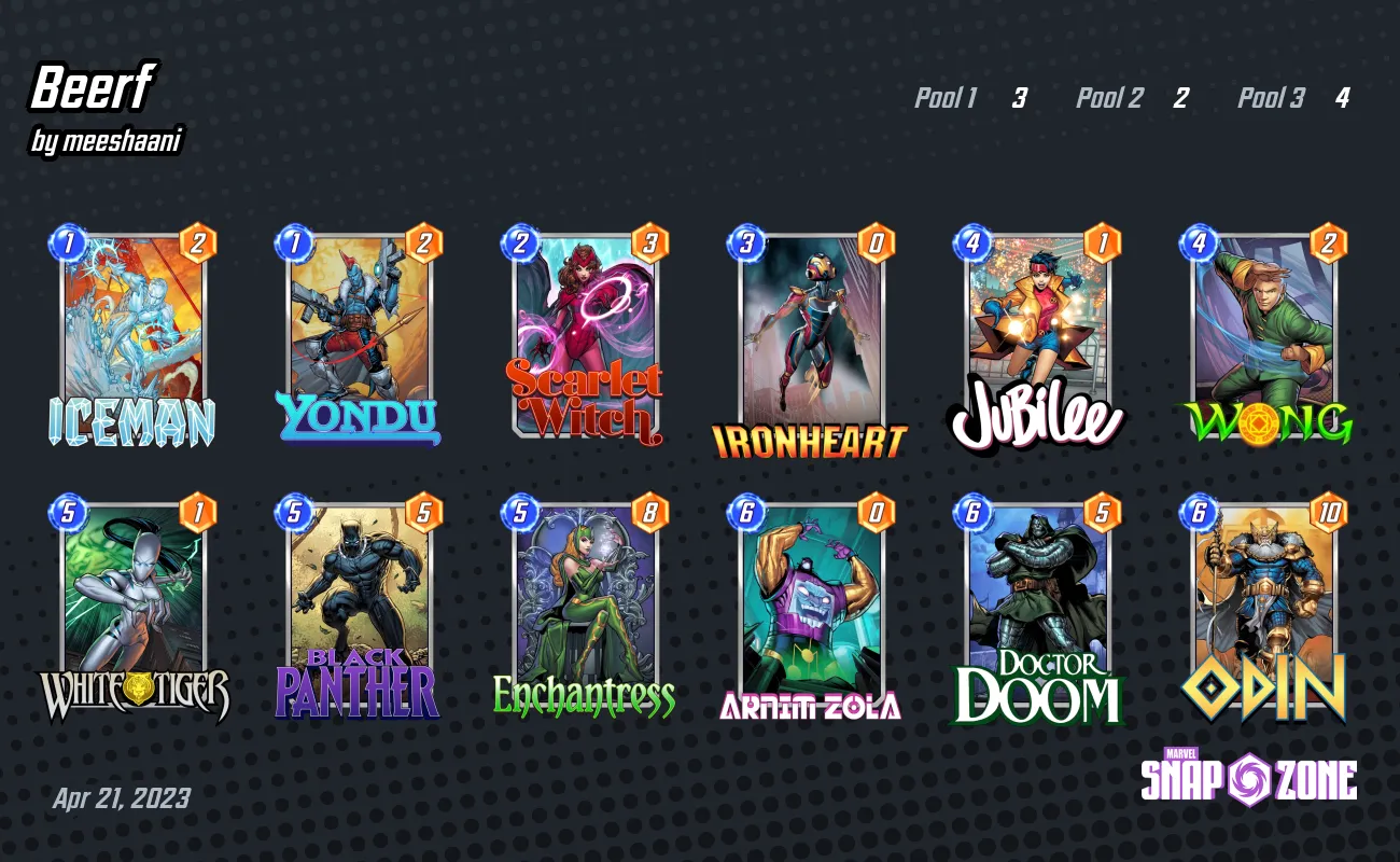 Beerf - Decks - Marvel Snap Zone
