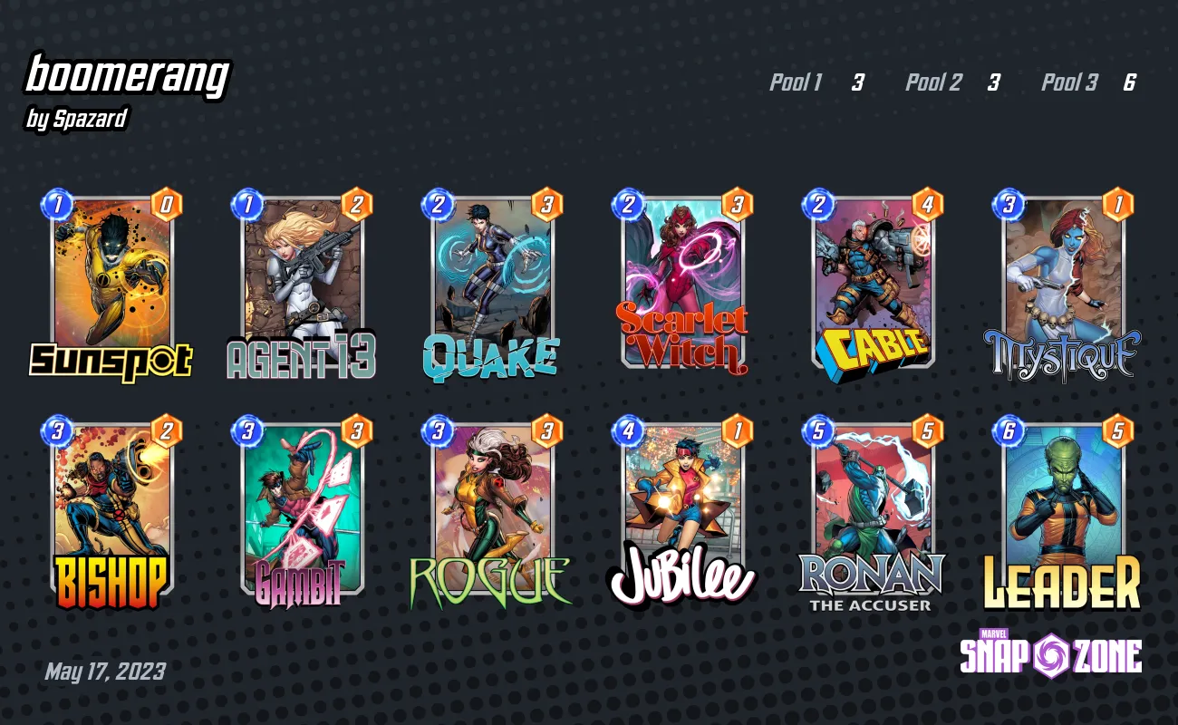 boomerang - Decks - Marvel Snap Zone