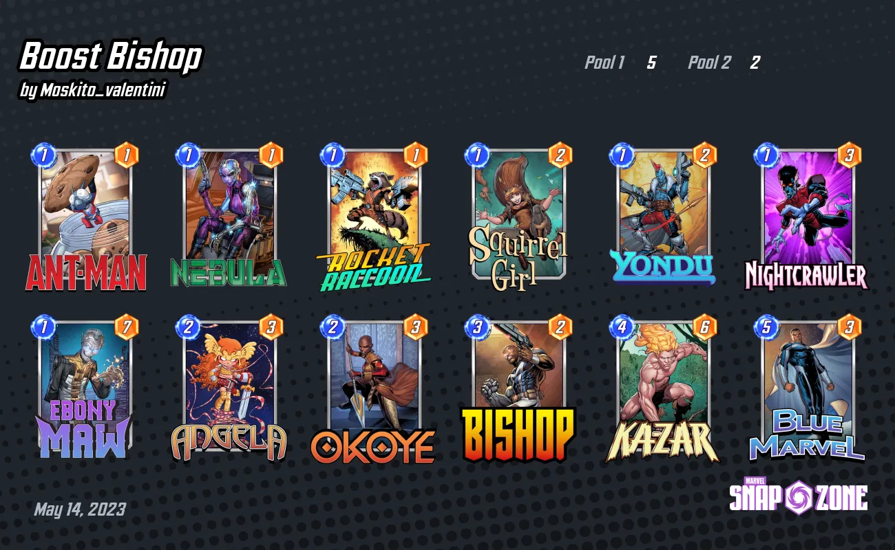 Boost Bishop - Decks - Marvel Snap Zone