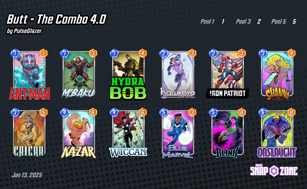 Butt - The Combo 4.0 - Decks - Marvel Snap Zone