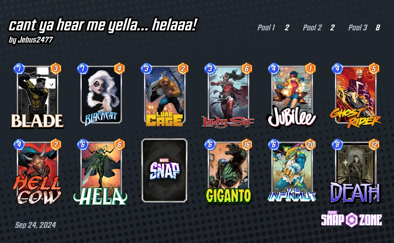 cant ya hear me yella... helaaa! - Decks - Marvel Snap Zone