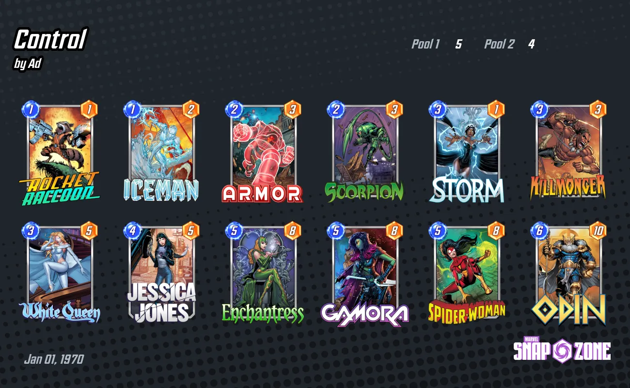 Control - Decks - Marvel Snap Zone