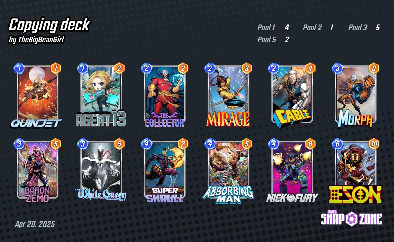 Copying deck - Decks - Marvel Snap Zone