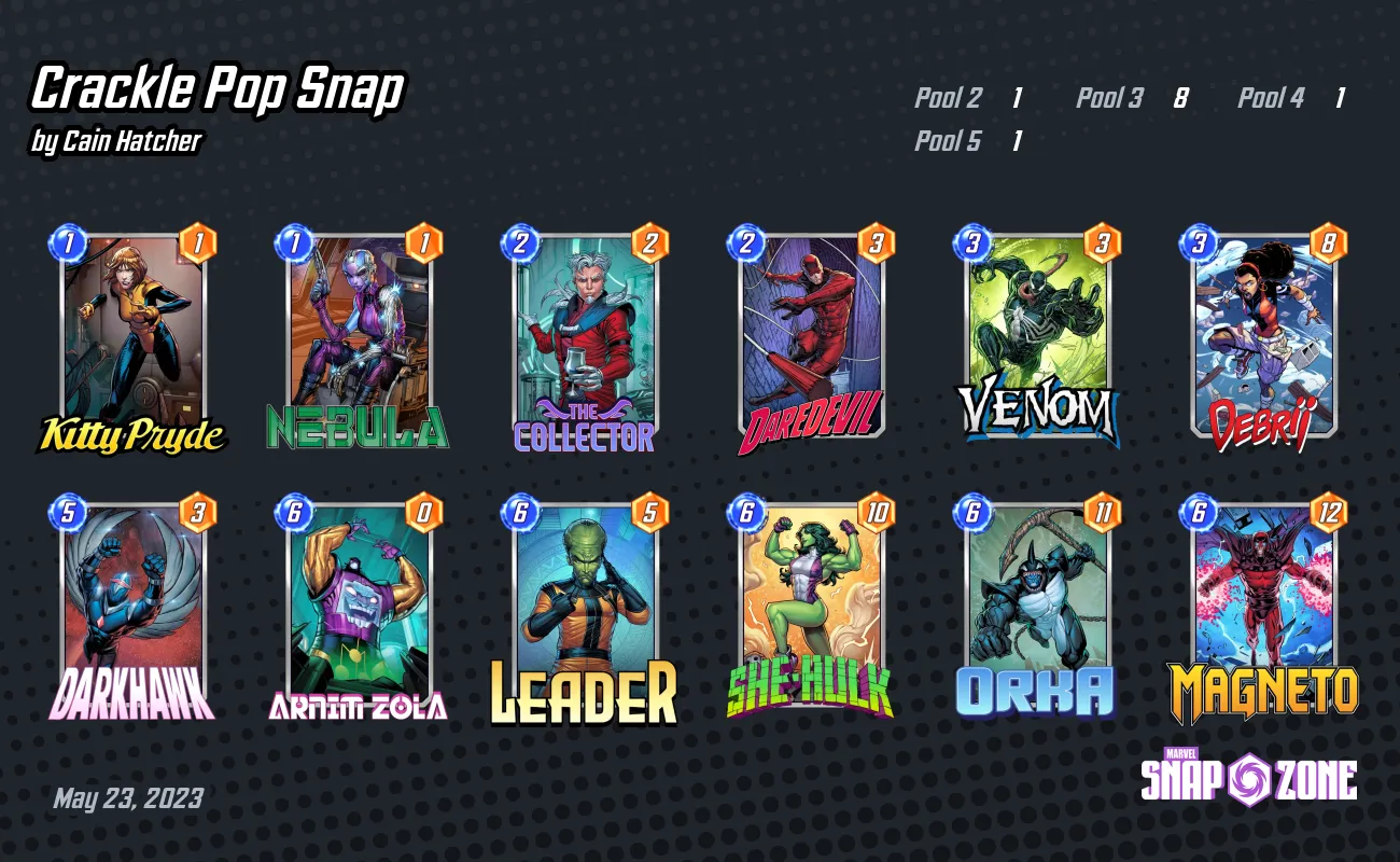 Crackle Pop Snap - Decks - Marvel Snap Zone