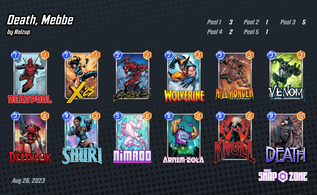 Death, Mebbe - Decks - Marvel Snap Zone
