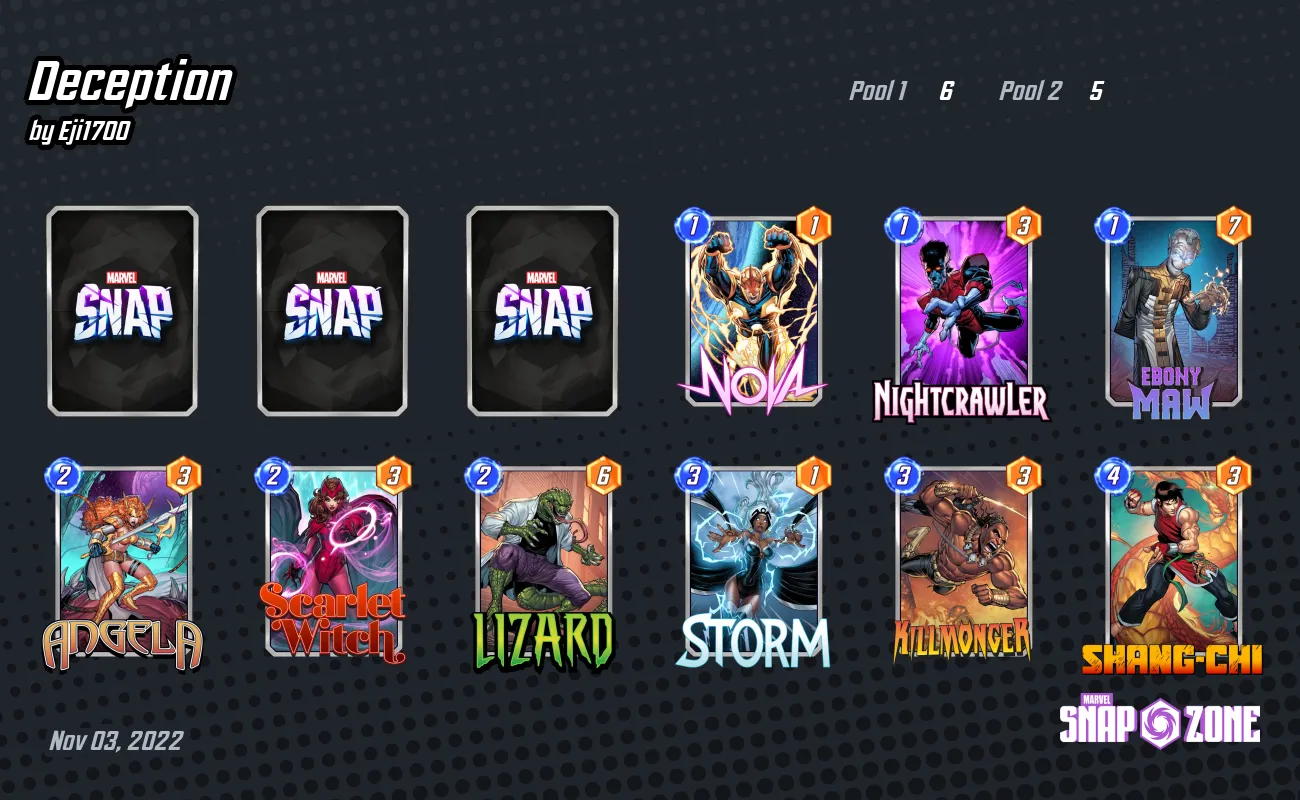Deception - Decks - Marvel Snap Zone