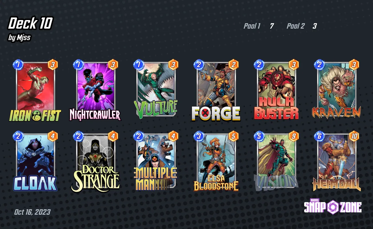 Deck 10 - Decks - Marvel Snap Zone