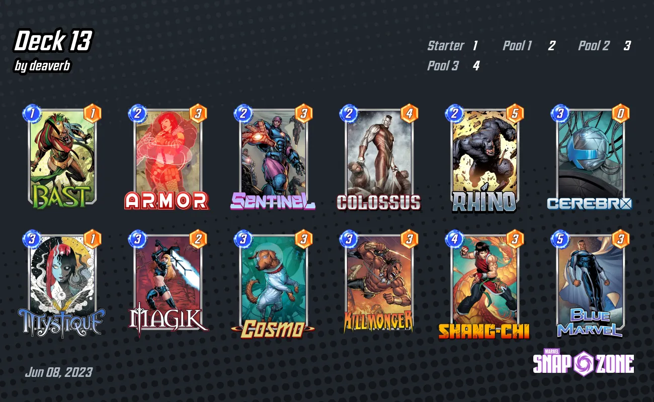Deck 13 - Decks - Marvel Snap Zone