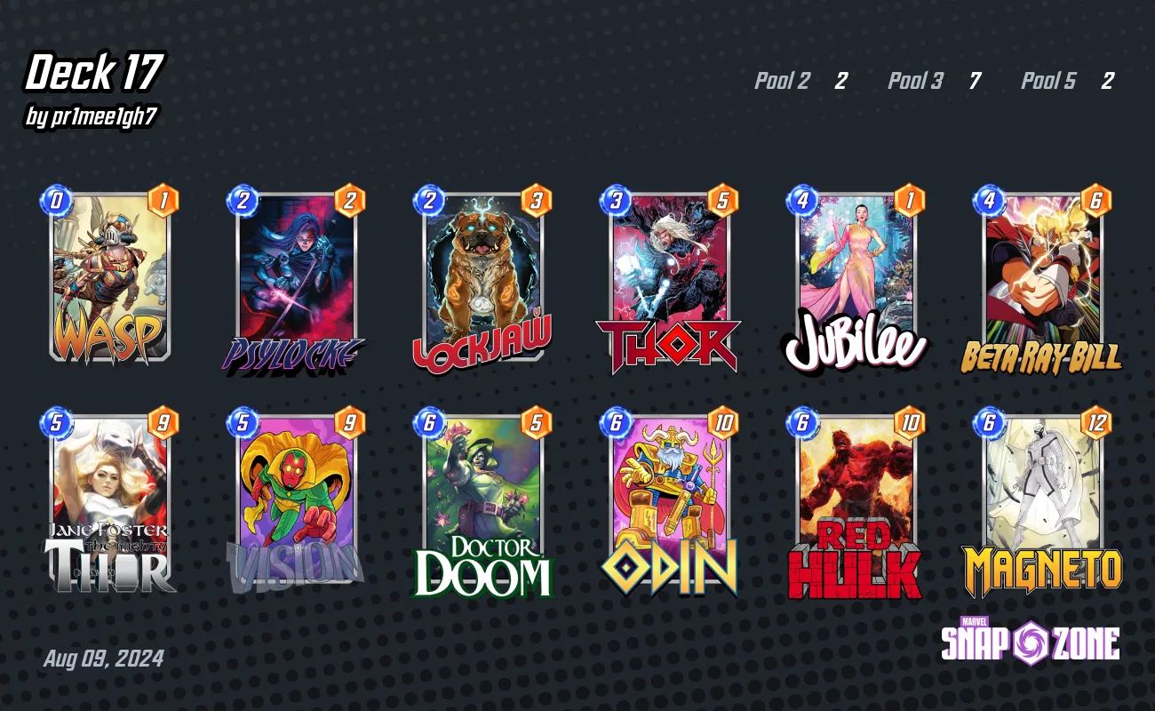 Deck 17 - Decks - Marvel Snap Zone