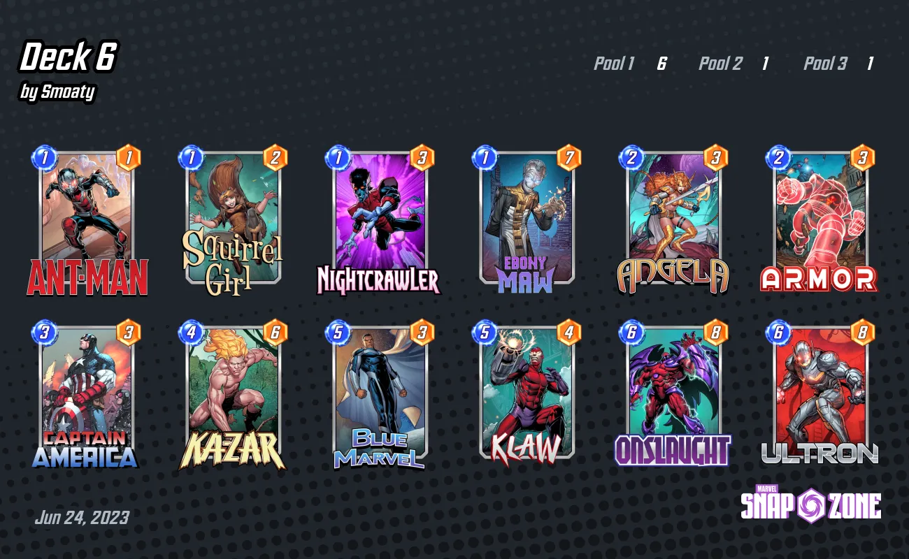 Deck 6 - Decks - Marvel Snap Zone