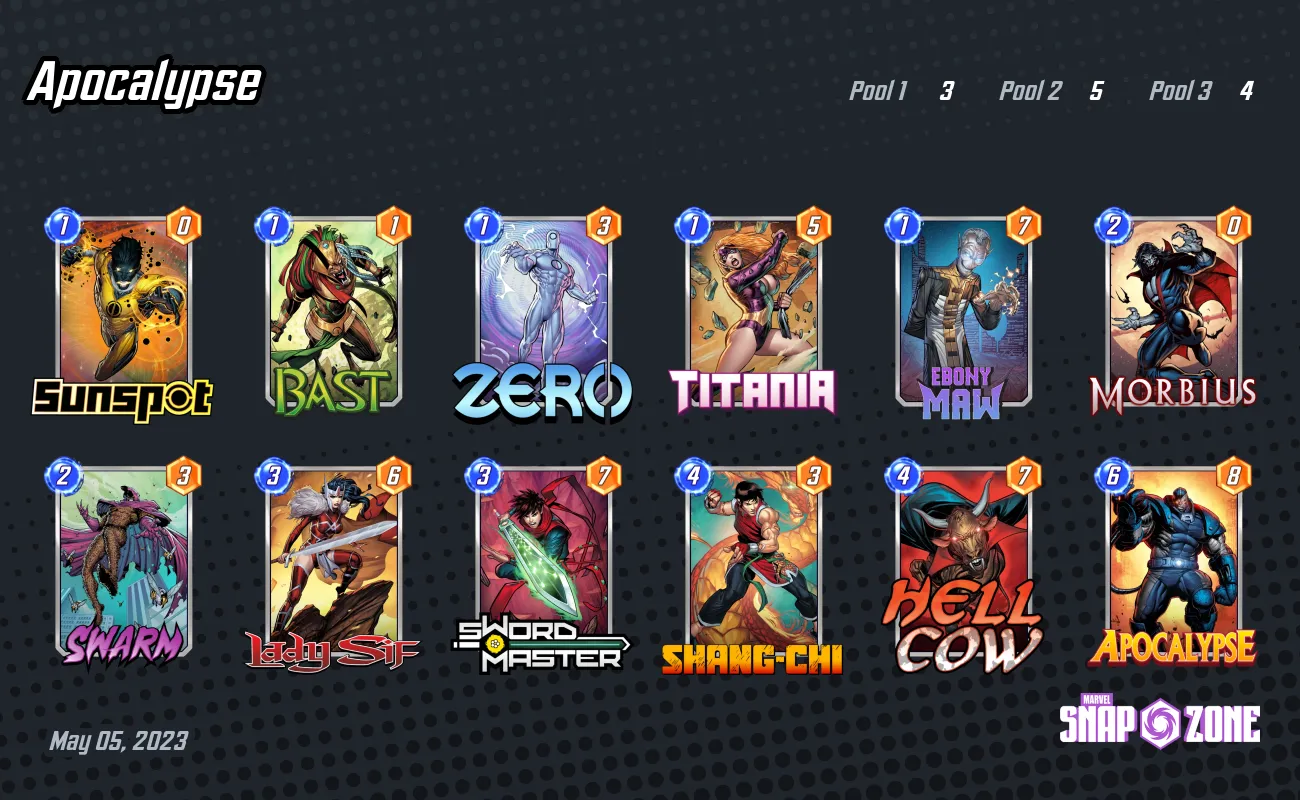 Apocalypse - Decks - Marvel Snap Zone