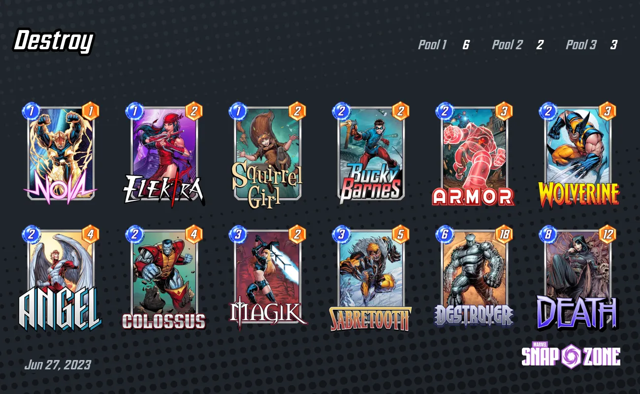 Destroy - Decks - Marvel Snap Zone