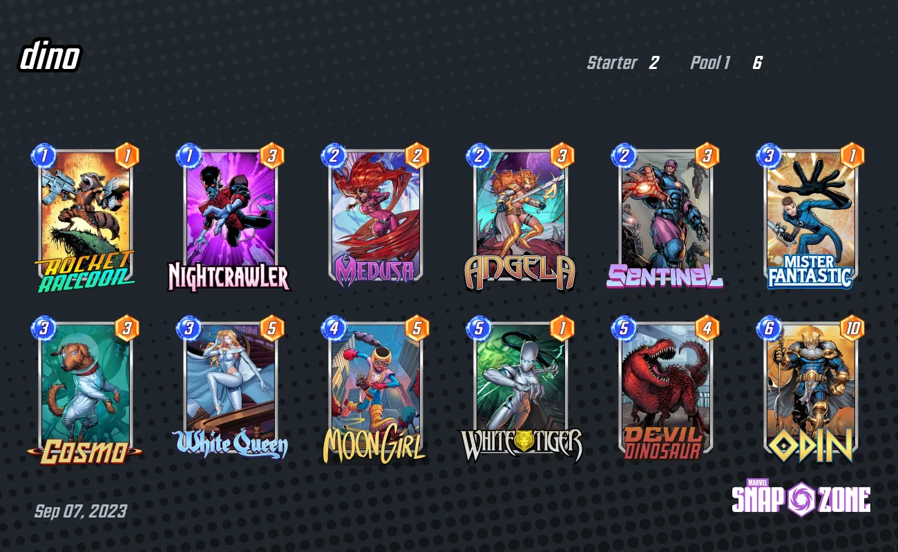 dino - Decks - Marvel Snap Zone