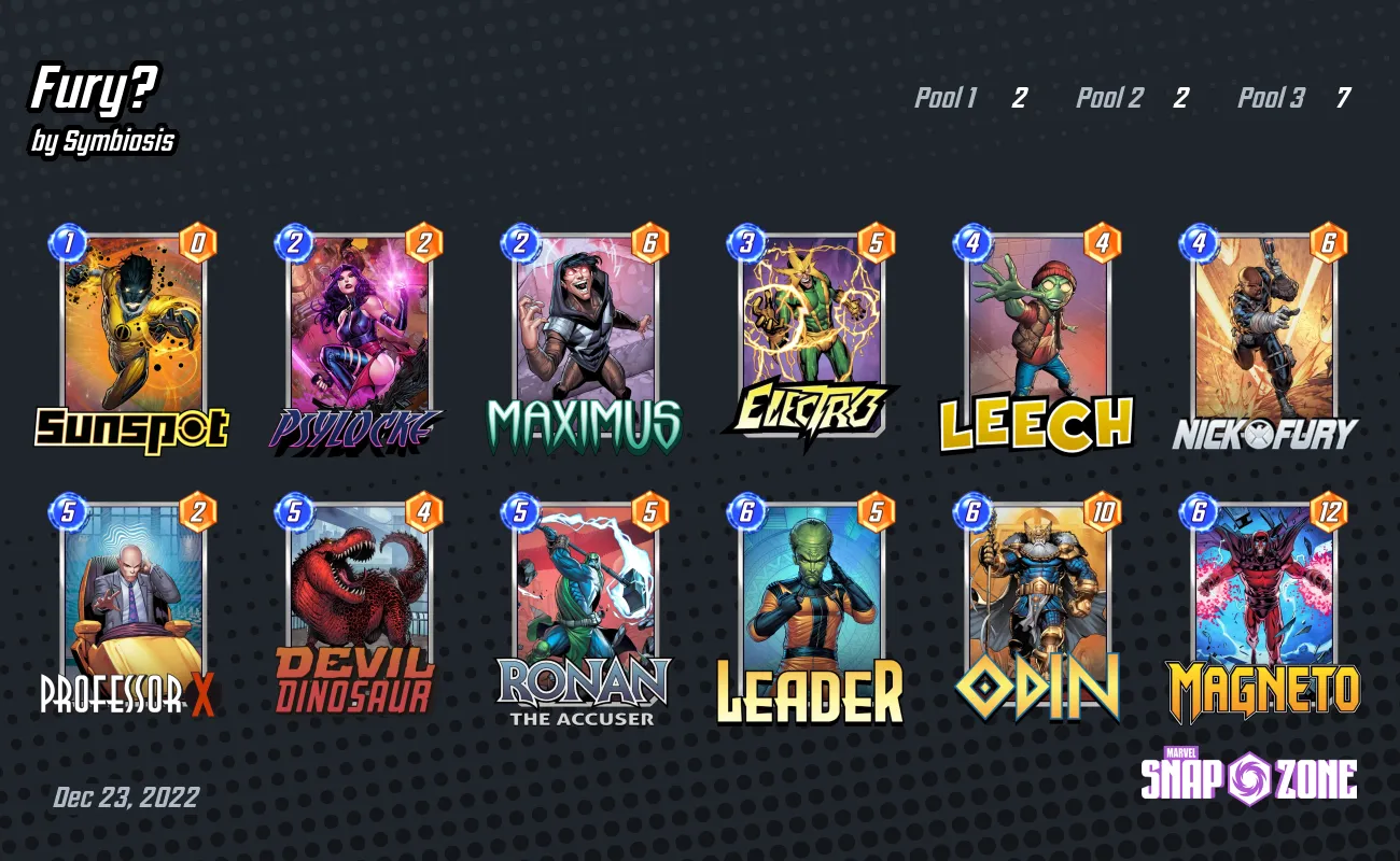 Fury? - Decks - Marvel Snap Zone