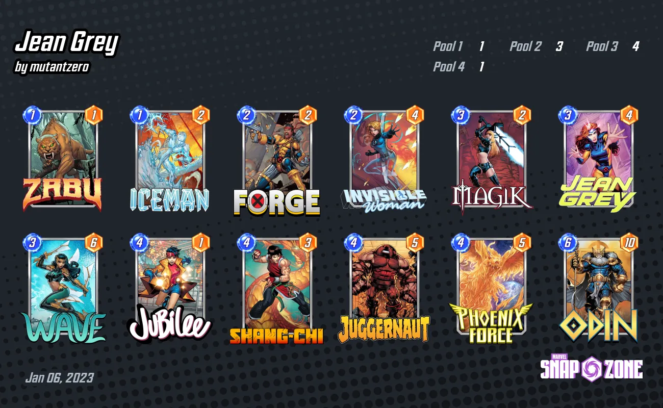 Jean Grey - Decks - Marvel Snap Zone