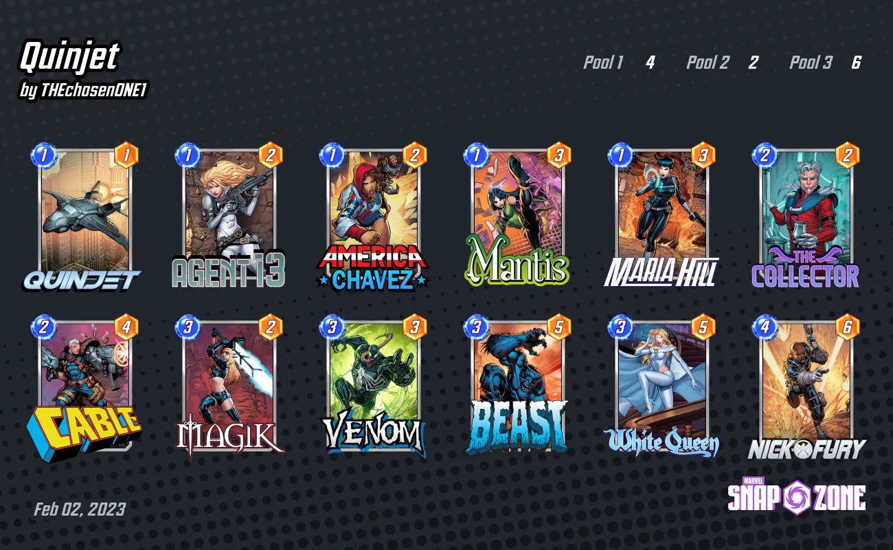 Quinjet - Decks - Marvel Snap Zone