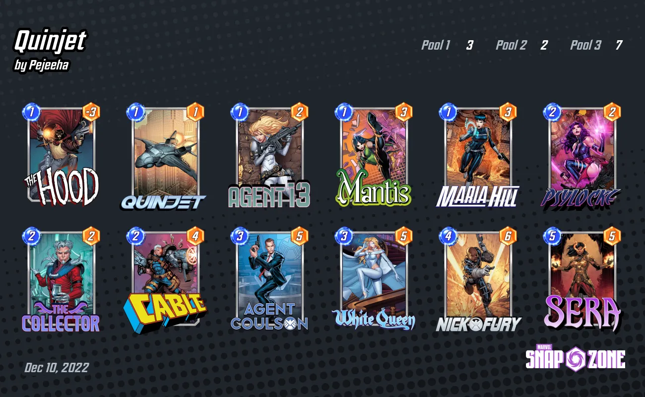 Quinjet - Decks - Marvel Snap Zone