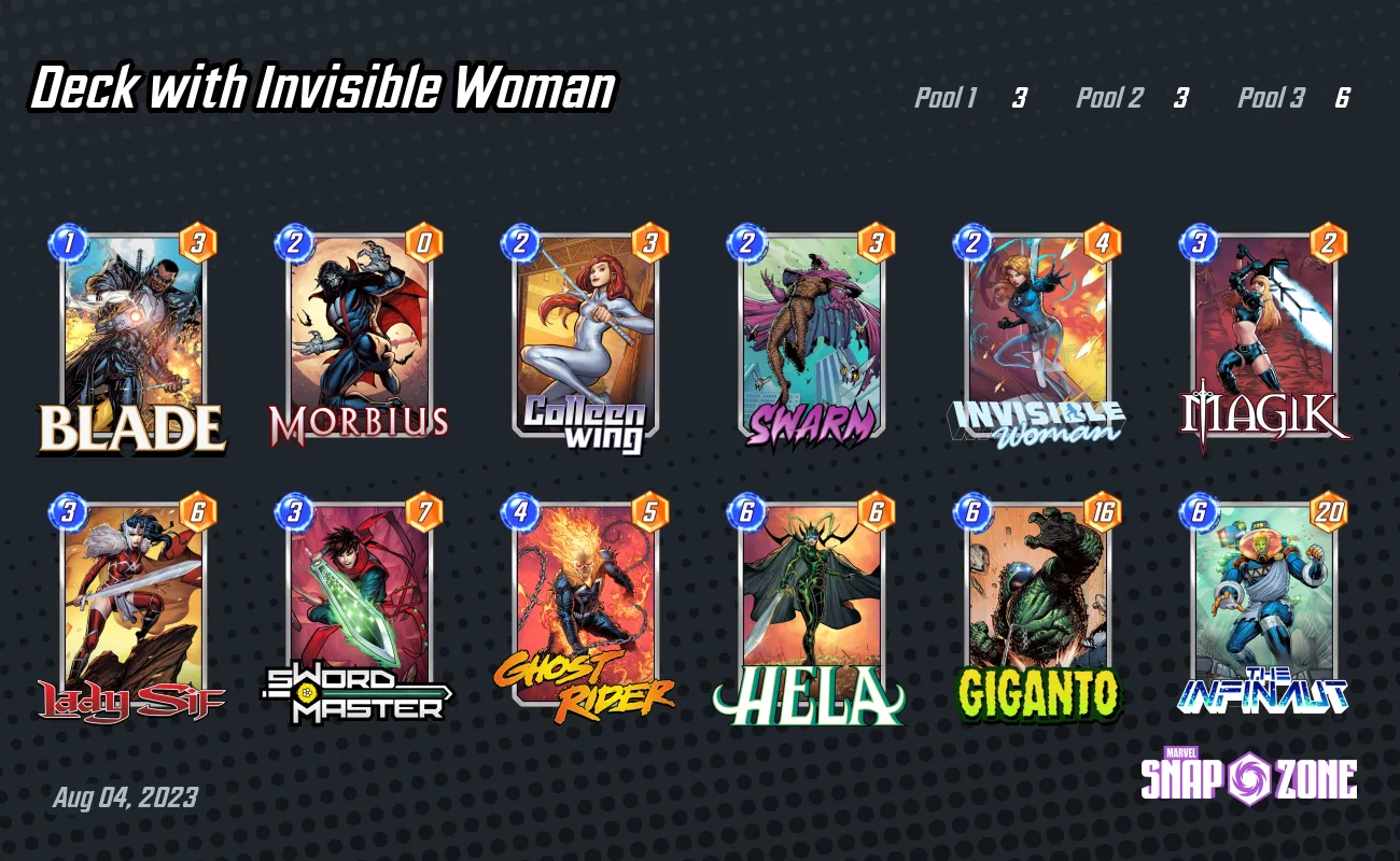 Deck with Invisible Woman - Decks - Marvel Snap Zone