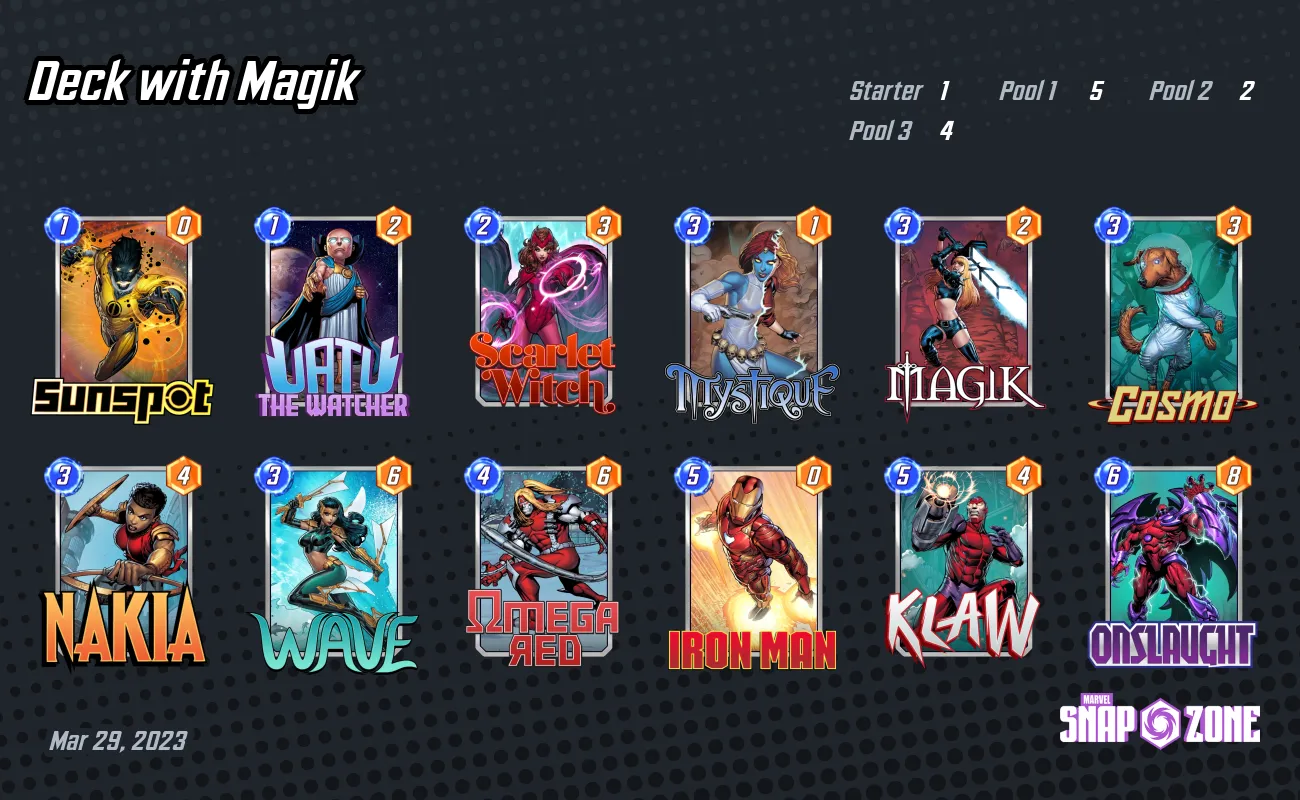 Deck with Magik - Decks - Marvel Snap Zone