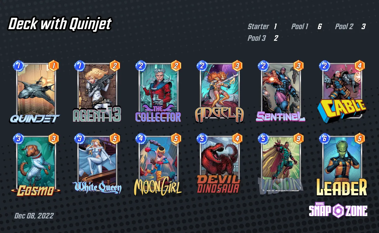 Deck with Quinjet - Decks - Marvel Snap Zone