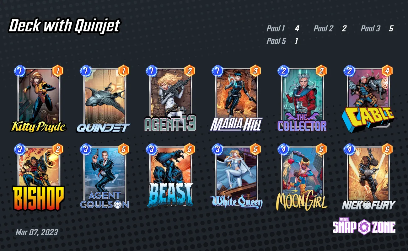Deck with Quinjet - Decks - Marvel Snap Zone