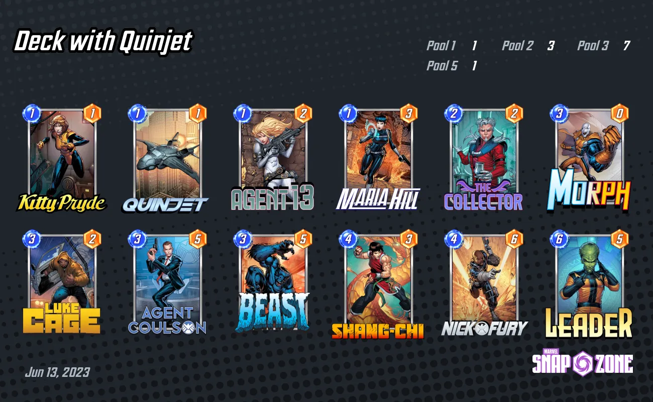 Deck with Quinjet - Decks - Marvel Snap Zone