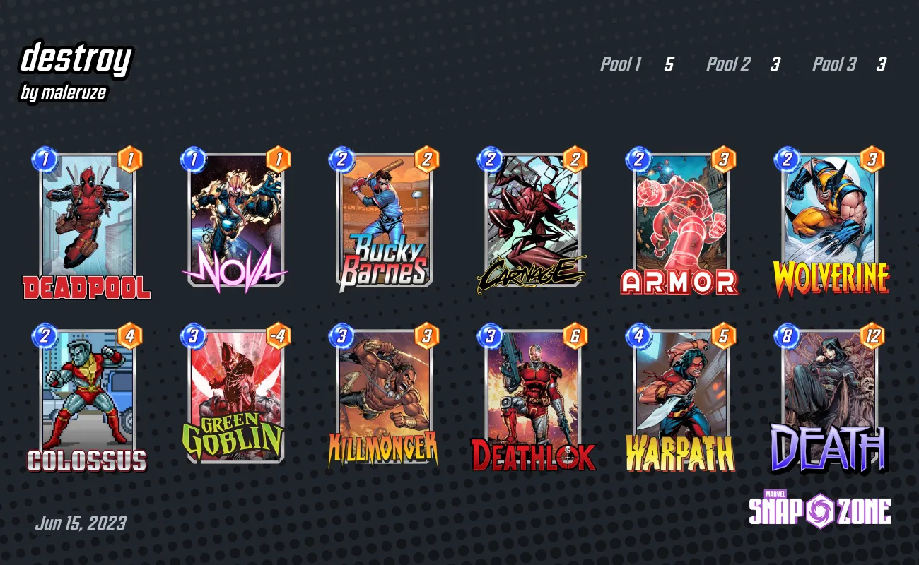 destroy - Decks - Marvel Snap Zone