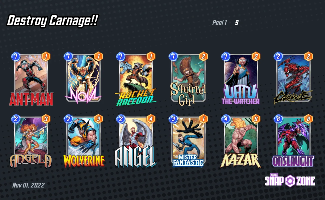 Destroy Carnage!! - Decks - Marvel Snap Zone
