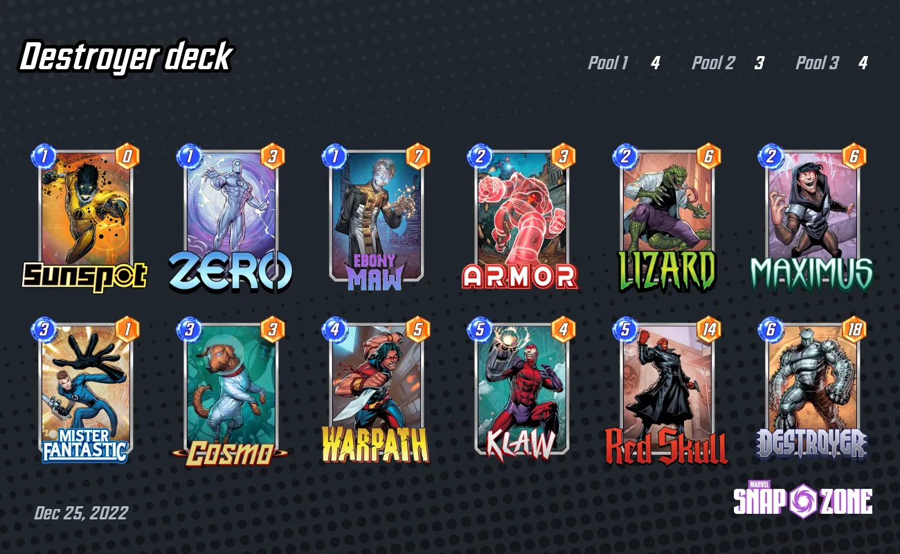 Destroyer deck - Decks - Marvel Snap Zone