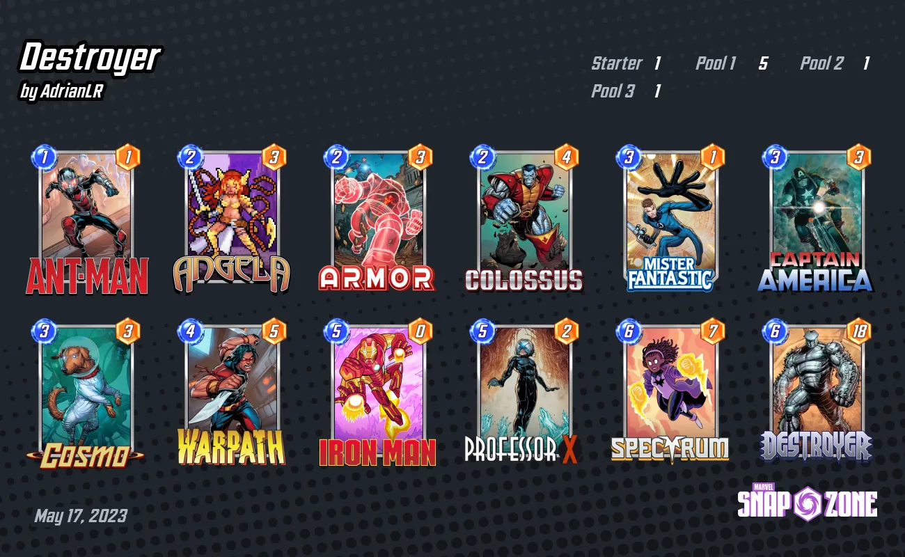 Destroyer - Decks - Marvel Snap Zone