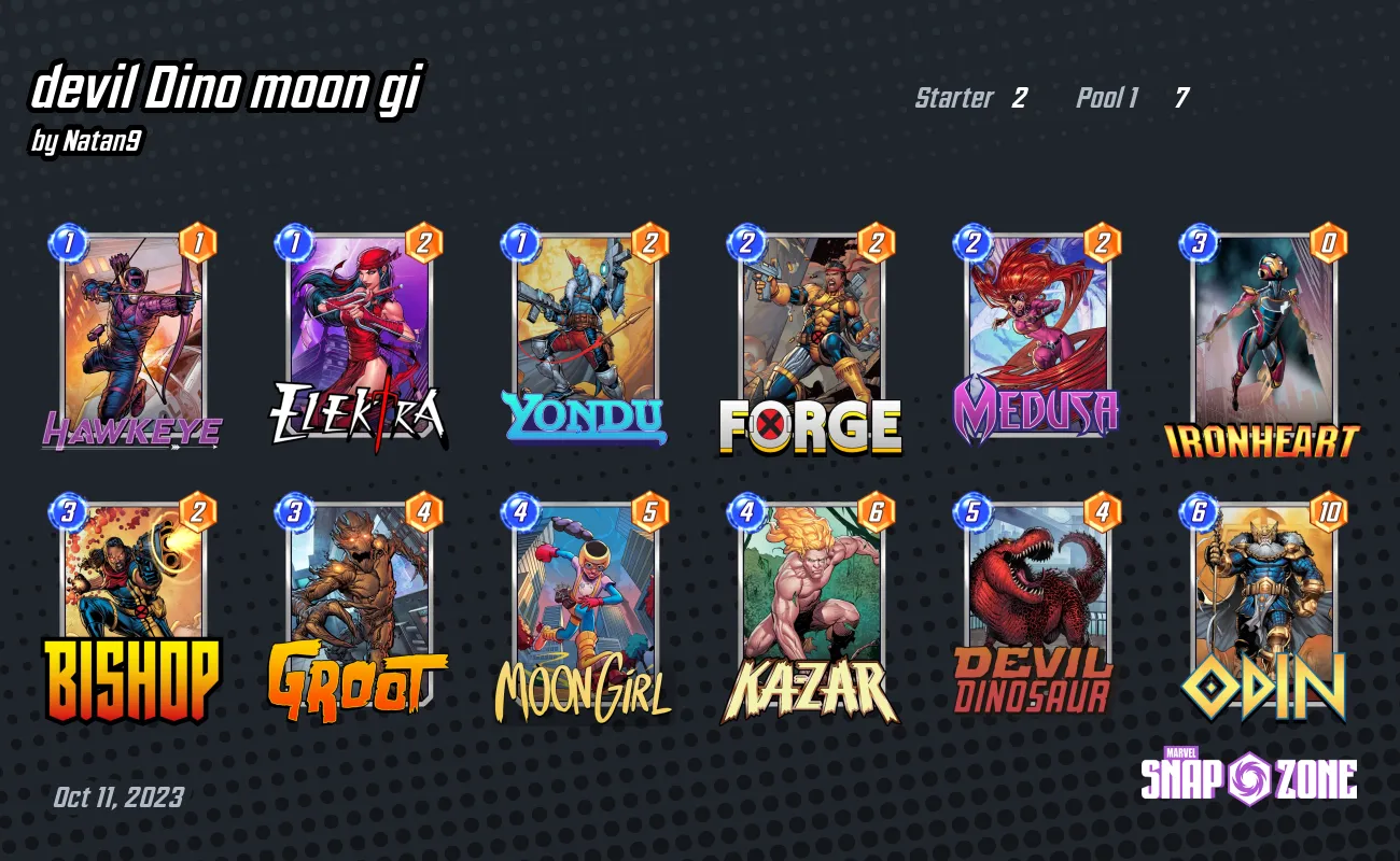 devil Dino moon gi - Decks - Marvel Snap Zone