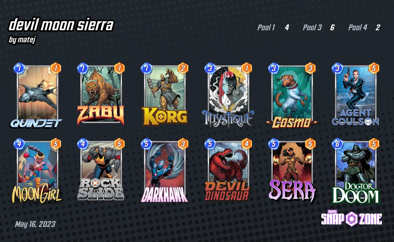 devil moon sierra - Decks - Marvel Snap Zone
