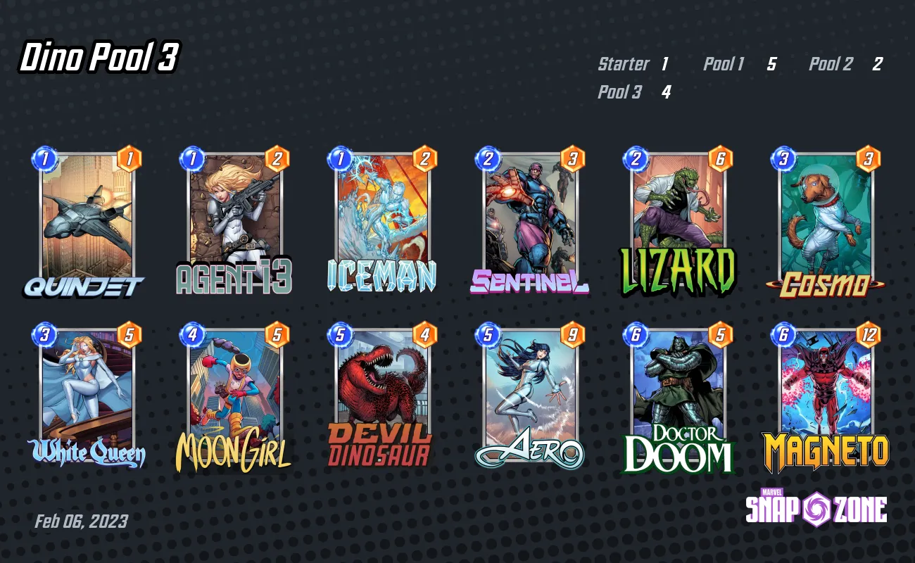Dino Pool 3 - Decks - Marvel Snap Zone