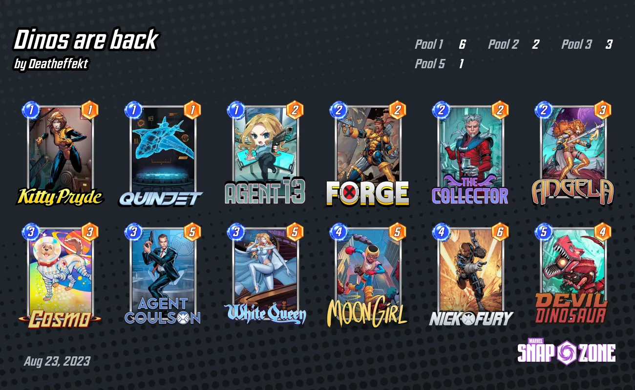 Dinos are back - Decks - Marvel Snap Zone