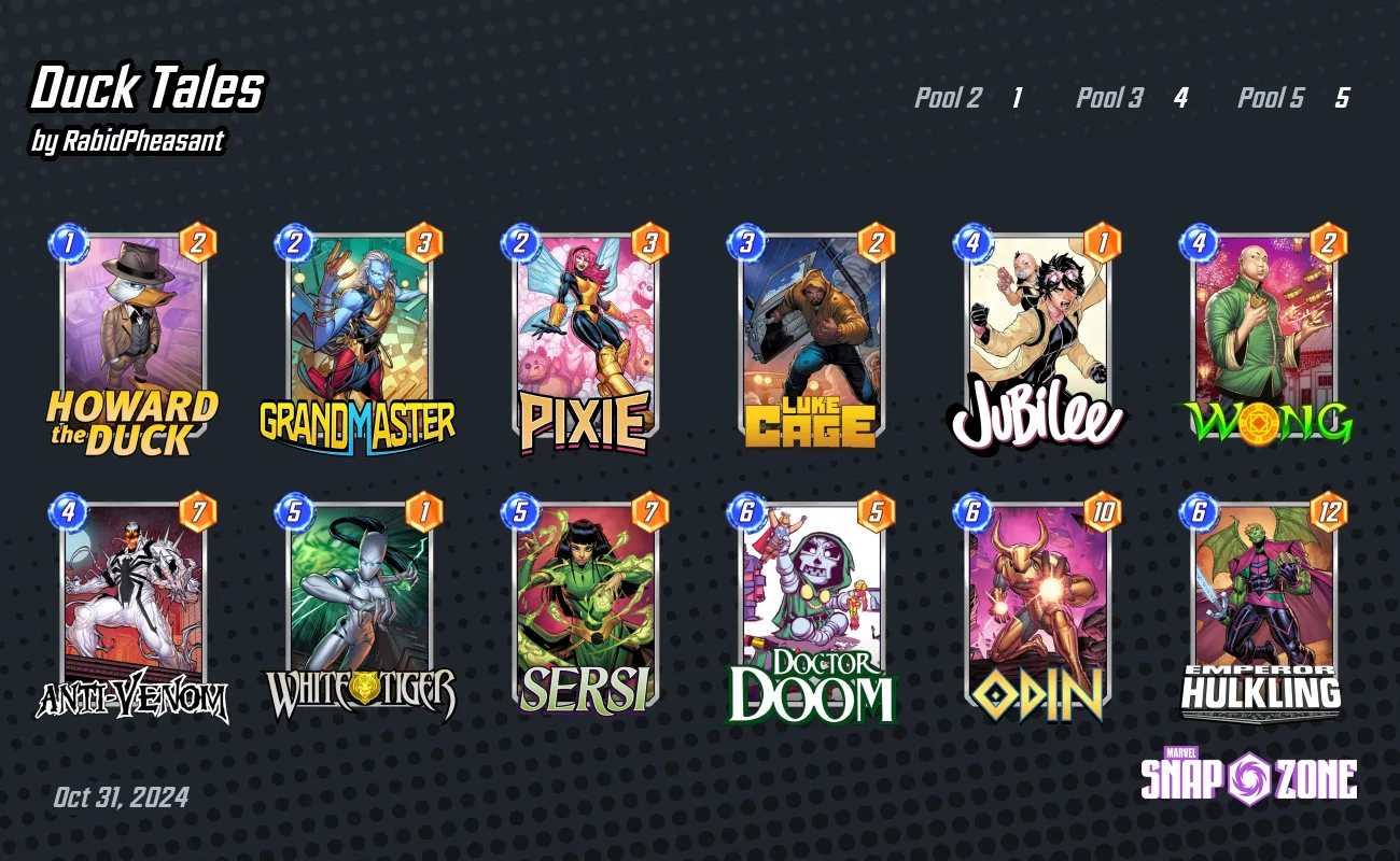 Duck Tales - Decks - Marvel Snap Zone