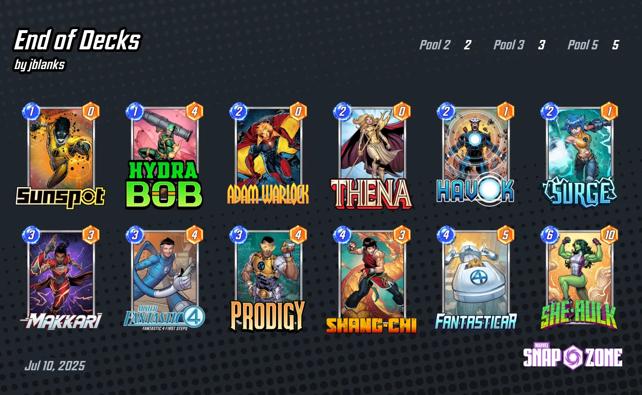 End of Decks - Decks - Marvel Snap Zone