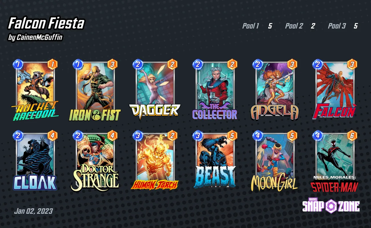 Falcon Fiesta - Decks - Marvel Snap Zone