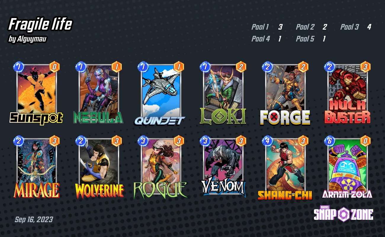 Fragile life - Decks - Marvel Snap Zone