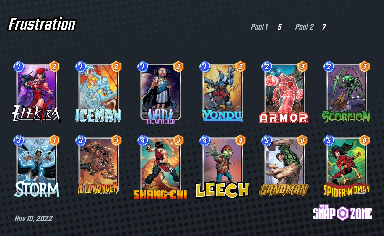 Frustration - Decks - Marvel Snap Zone