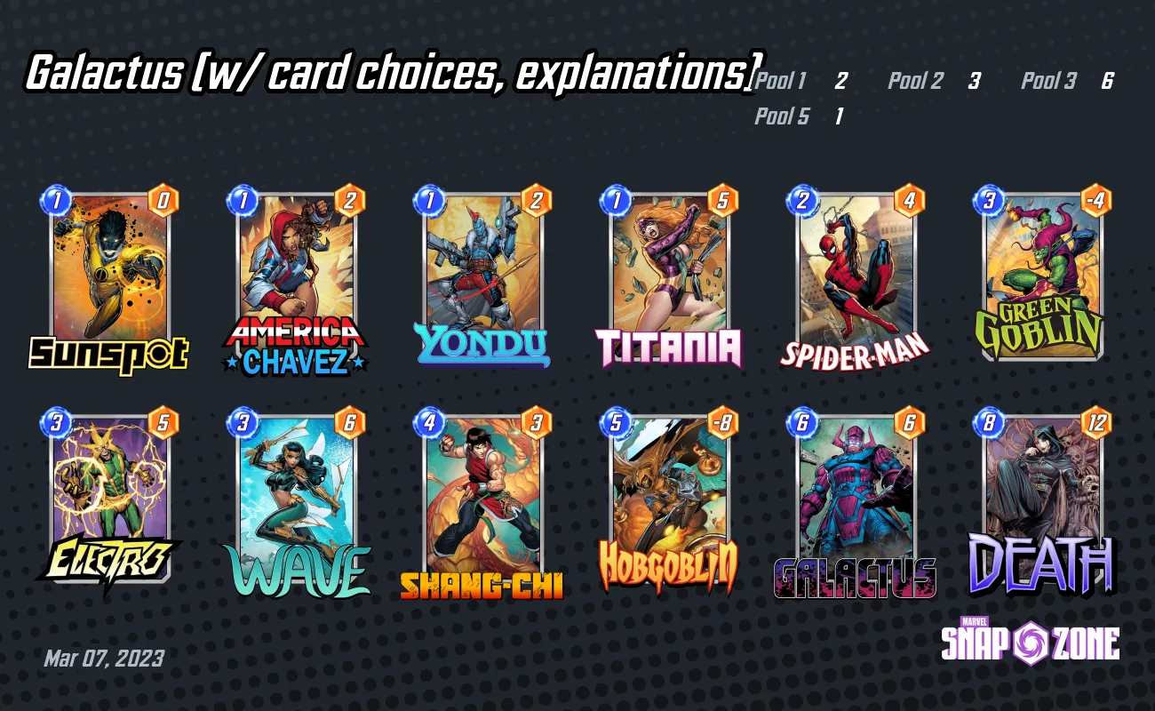 Galactus (w/ card choices, explanations) - Decks - Marvel Snap Zone