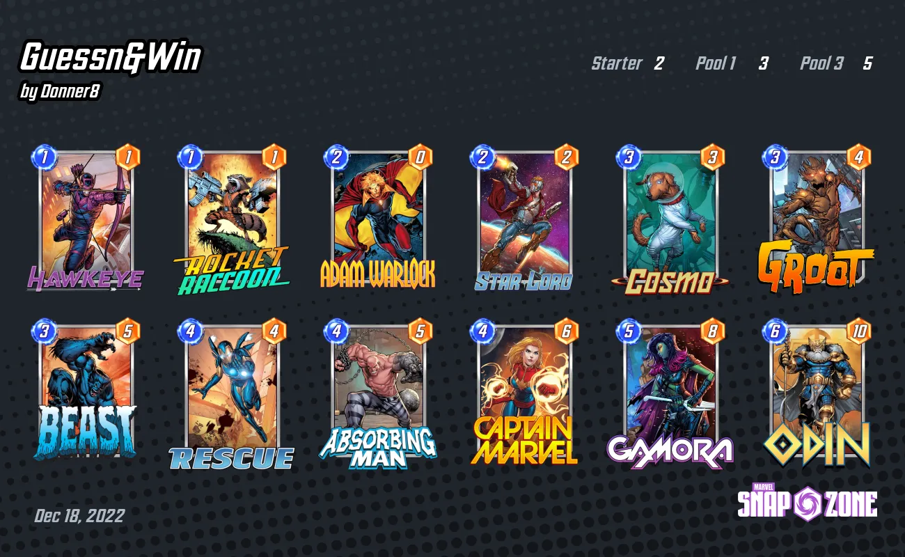 Guessn&Win - Decks - Marvel Snap Zone