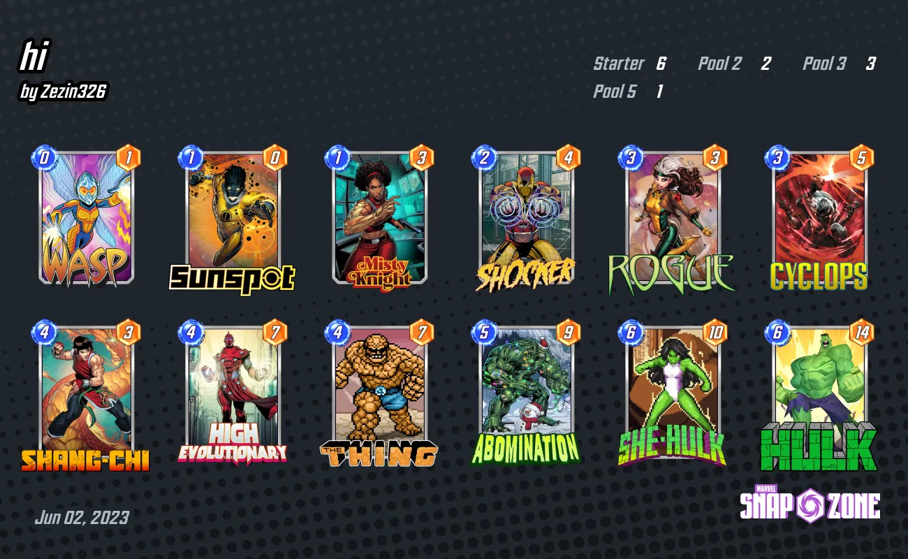 hi - Decks - Marvel Snap Zone