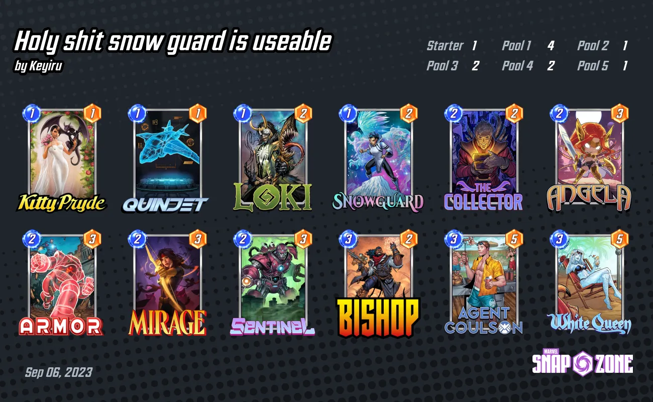 Holy shit snow guard is useable - Decks - Marvel Snap Zone