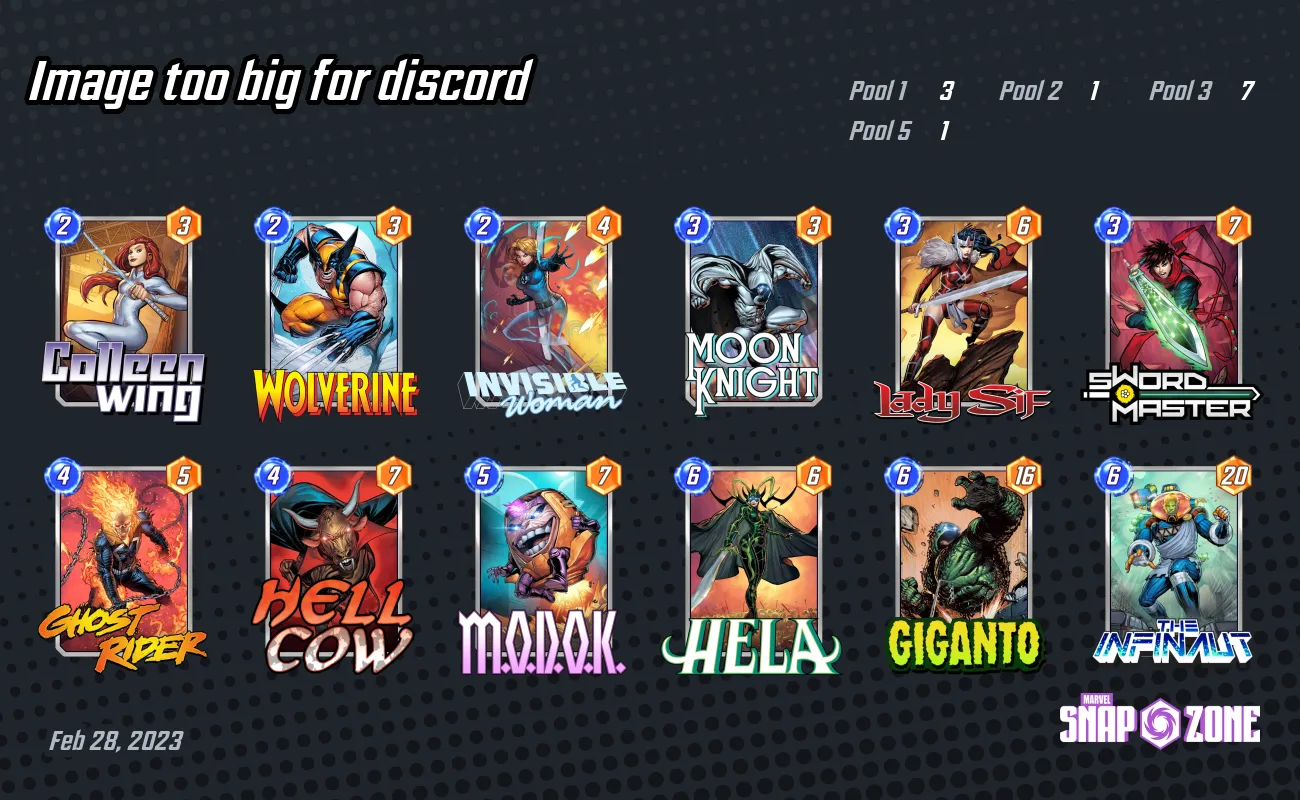 Image too big for discord - Decks - Marvel Snap Zone