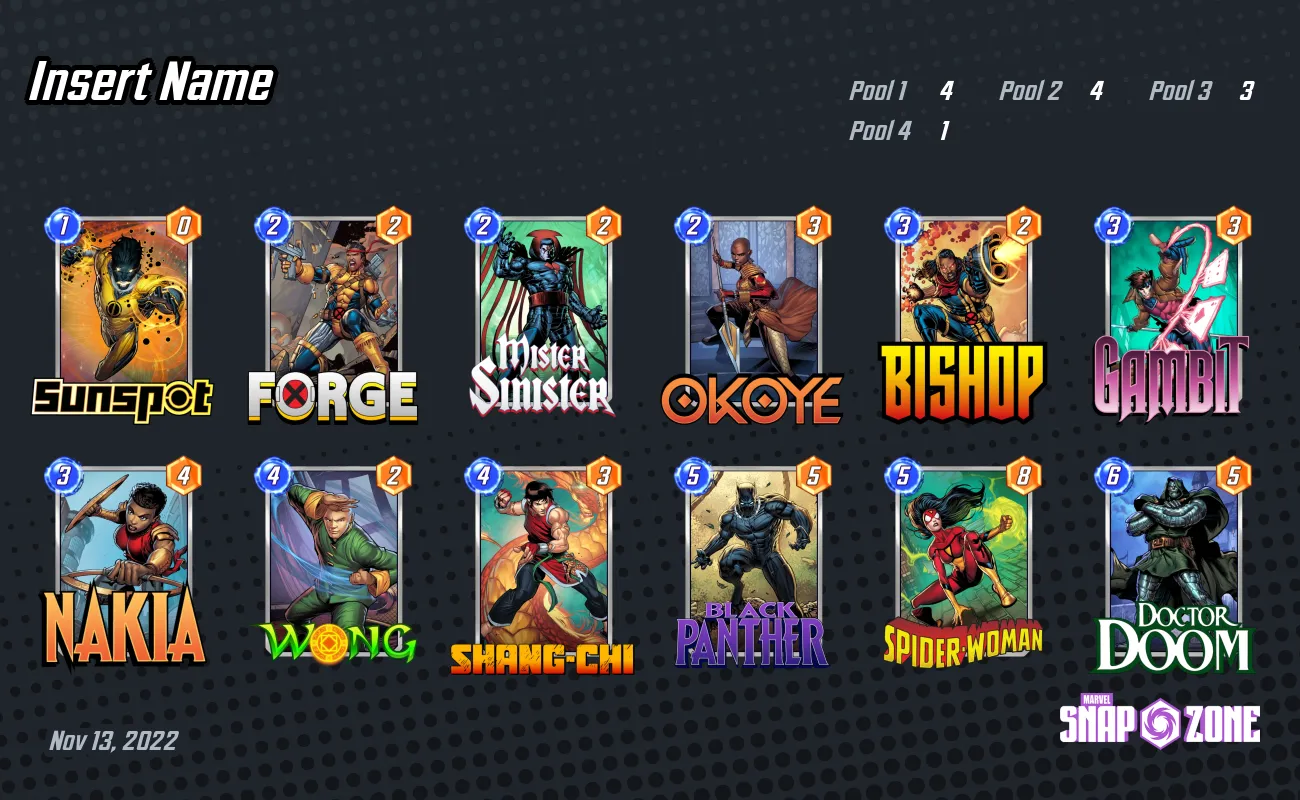 Insert Name - Decks - Marvel Snap Zone