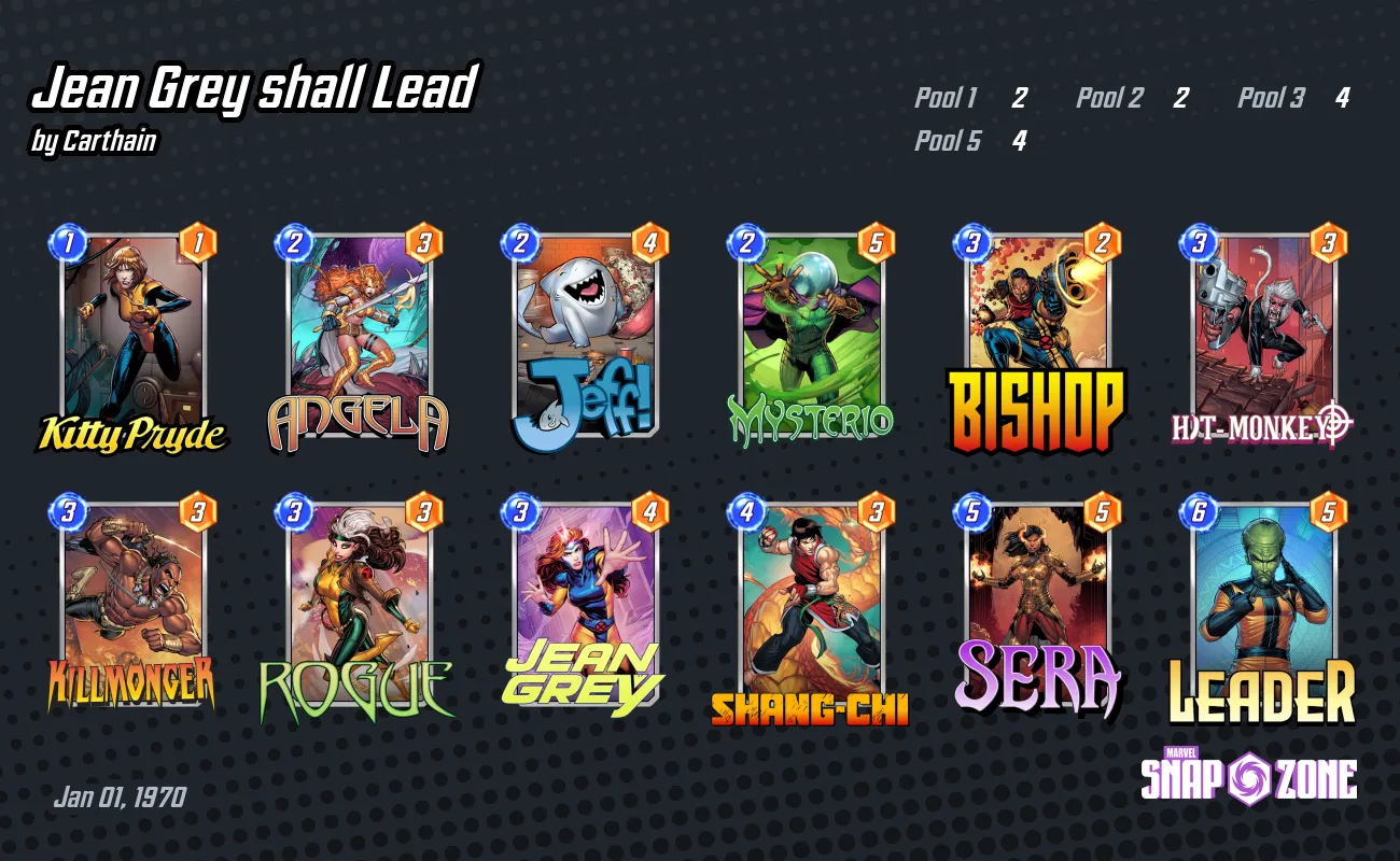 Jean Grey shall Lead - Decks - Marvel Snap Zone